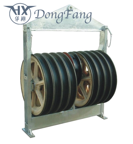 Transmission Line Stringing Blocks Conductor Pulleys