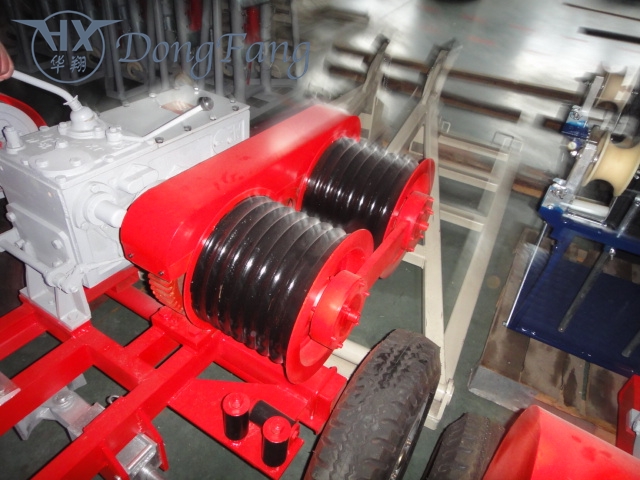 Power Line Construction Equipment 5 Ton Motorised Pulling Winch JJCS-50T