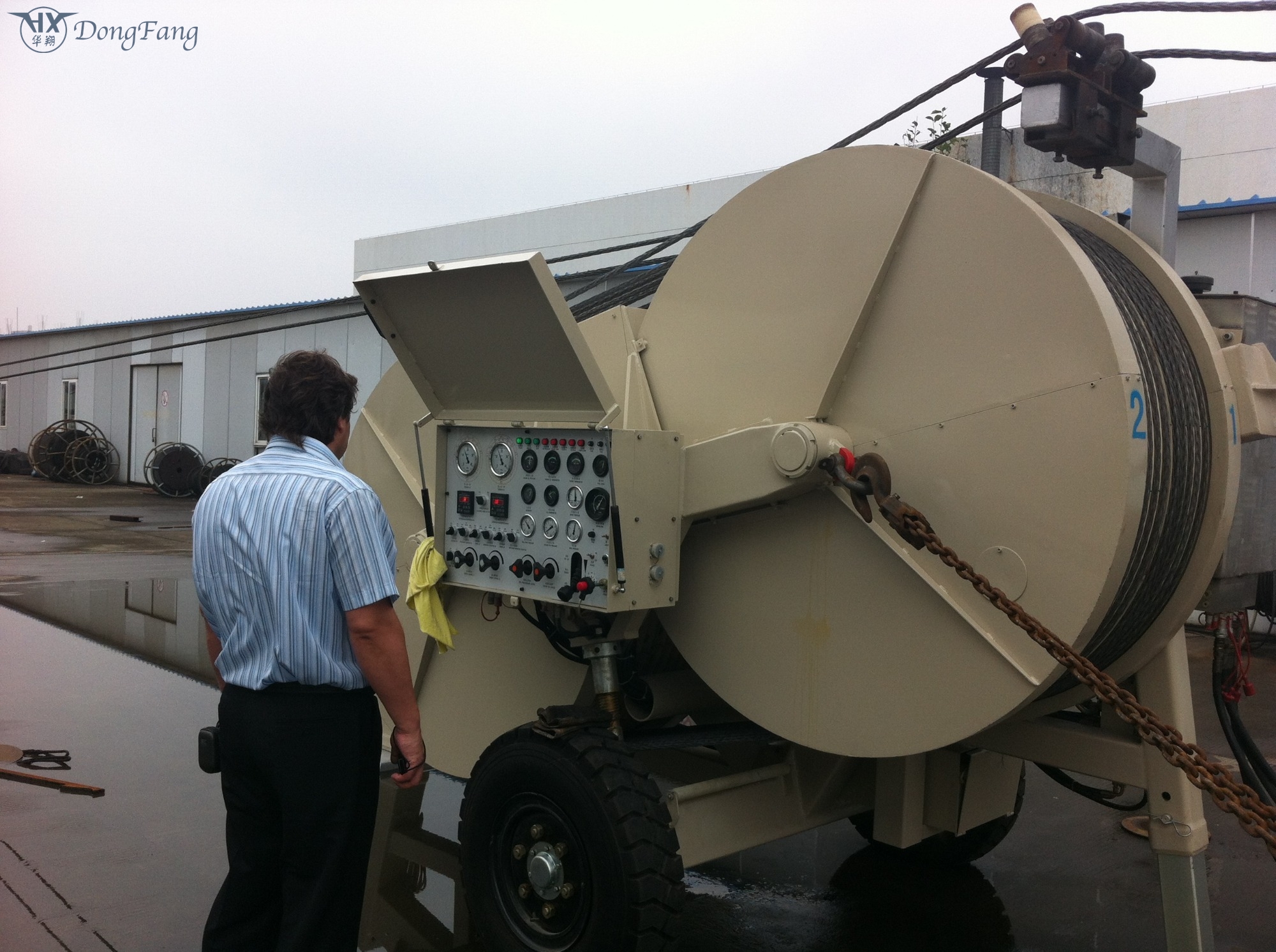 Hydraulic Tensioner SA-YZ2X55 of 10 Ton Tension Stringing Equipment