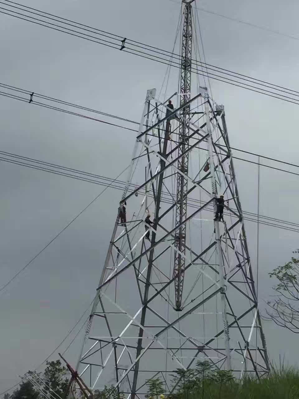 Tower erection Derricks Gin Poles of Power Line Construction Equipment