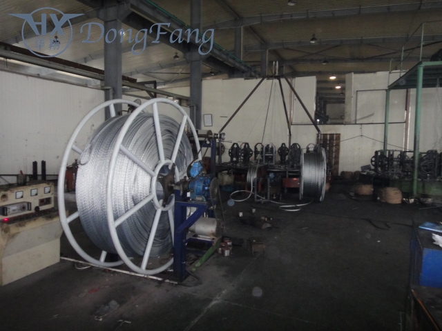 22mm Anti Twisting Pilot Wire Rope for stringing four Conductors on ...