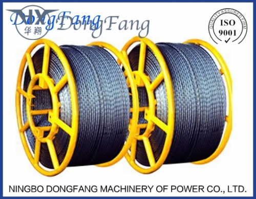 22mm Anti Twisting Pilot Wire Rope for stringing four Conductors on ...