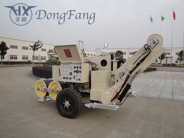 Hydraulic Puller 9 ton for stringing two conductors on transmission line