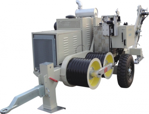 Hydraulic Puller 9 ton for stringing two conductors on transmission line