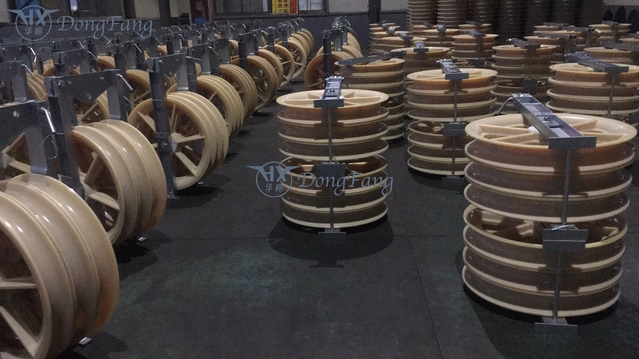 Aerial Stringing Rollers for overhead transmission line